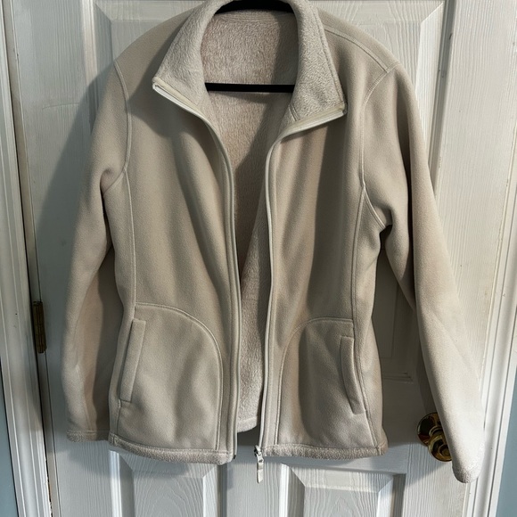 Jackets & Coats | Reversible Cream Teddy Jacket With Soft Fleece And ...